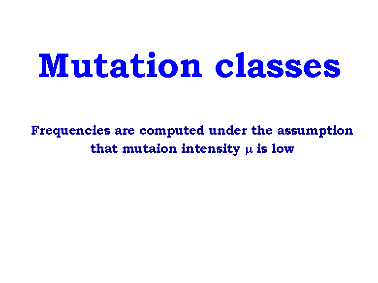Mutation Classes